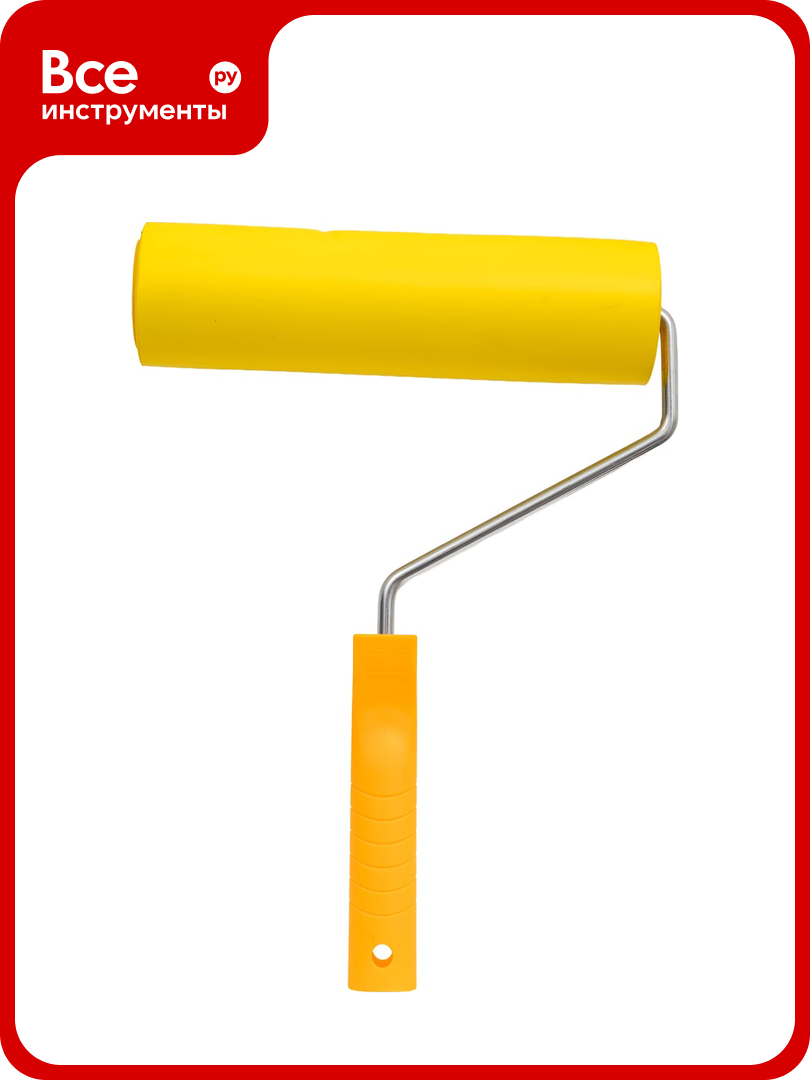 Валик HARDY прижимной, резиновый, 25 см, с ручкой Standart 0610-456525