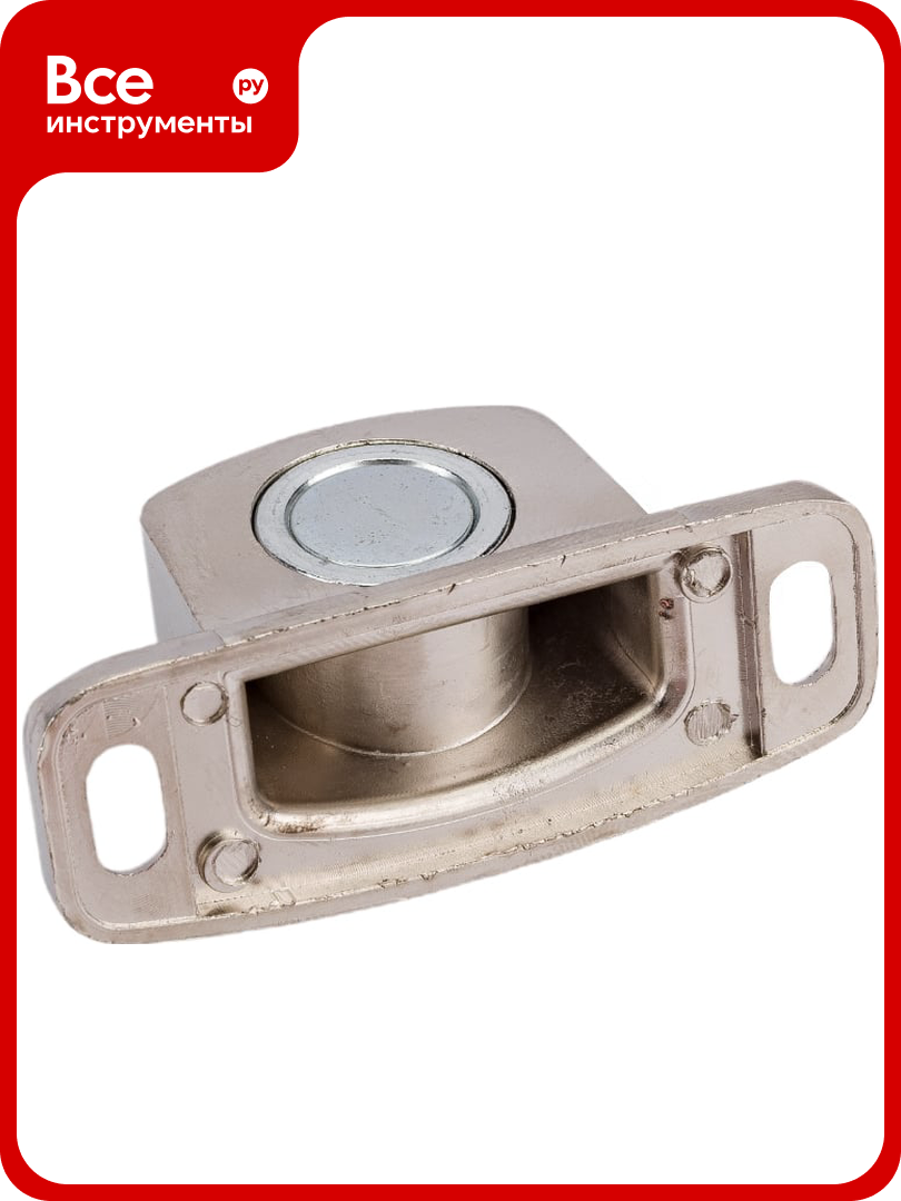 Дверной ограничитель магнитный, скрытой установки, Brante сатин никель 606785