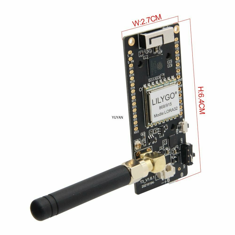 LoRa32 модуль с OLED 0.96" ESP32 WiFi Bluetooth — фото 1