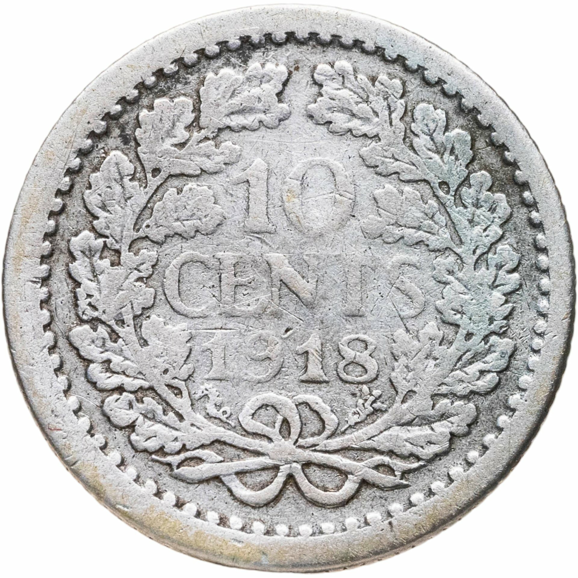 Нидерланды 10 центов (cents) 1918