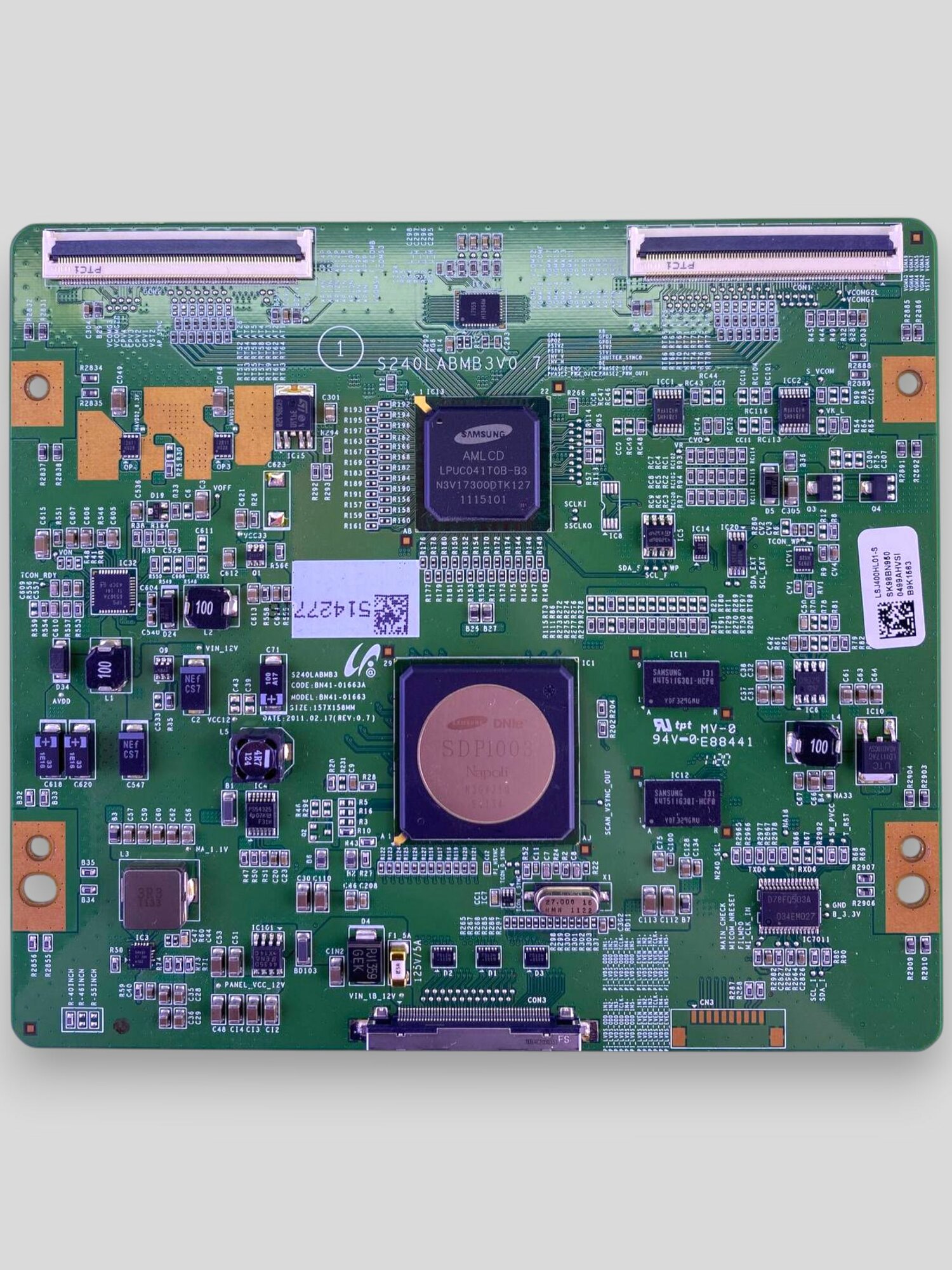 Контроллер матрицы T-CON: S240LABMB3V0.7, LSJ400HL01-S BN41-01663A BN95-00499A для телевизора UE40D8000YS, UE40D7000LS