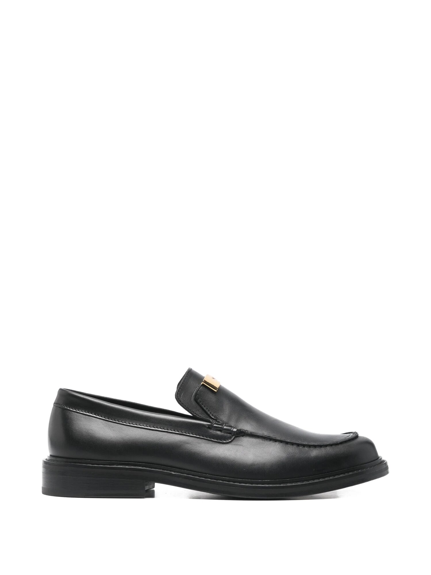 Лоферы Logo leather loafers