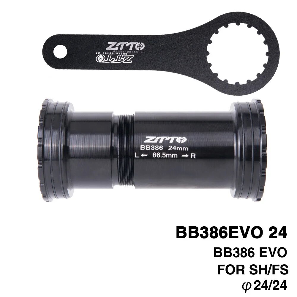 ZTTO Каретка BB386 EVO 24, черная