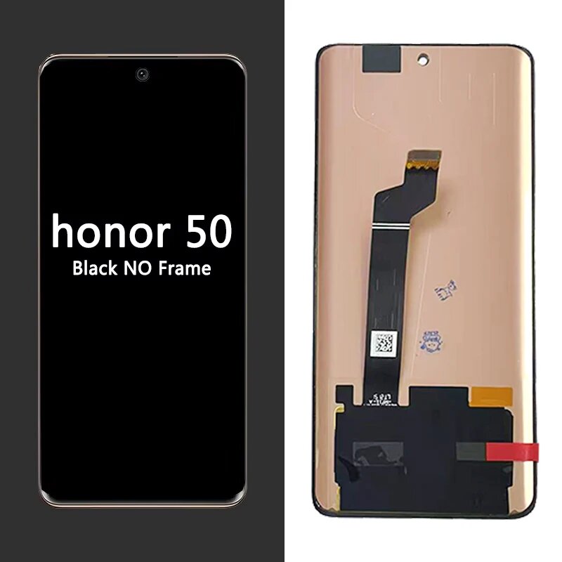 Новый ЖК-дисплей для Huawei Honor 50 NTH-AN00 NTH-NX9, дигитайзер сенсорного экрана в Black No Frame