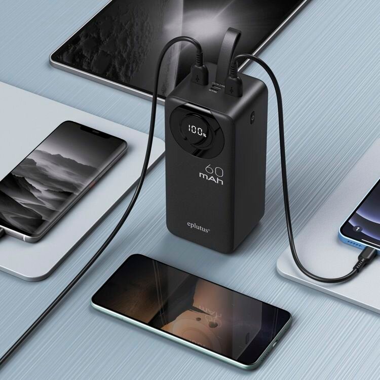 Внешний аккумулятор Power Bank 60000 mAh EB-601Q / 22.5W быстрая зарядка