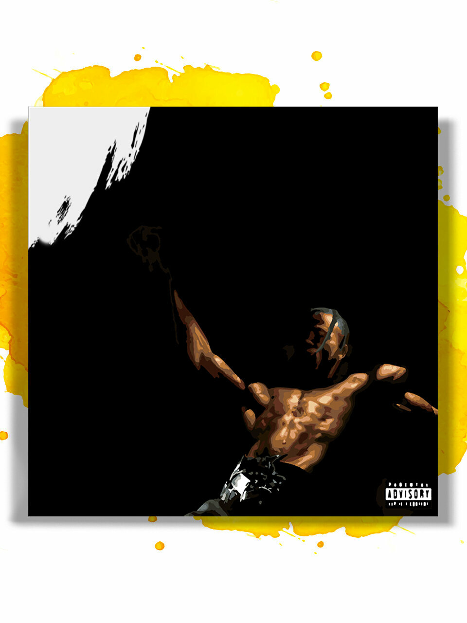 Картина по номерам на холсте Travis Scott - UTOPIA, 50 х 50 см