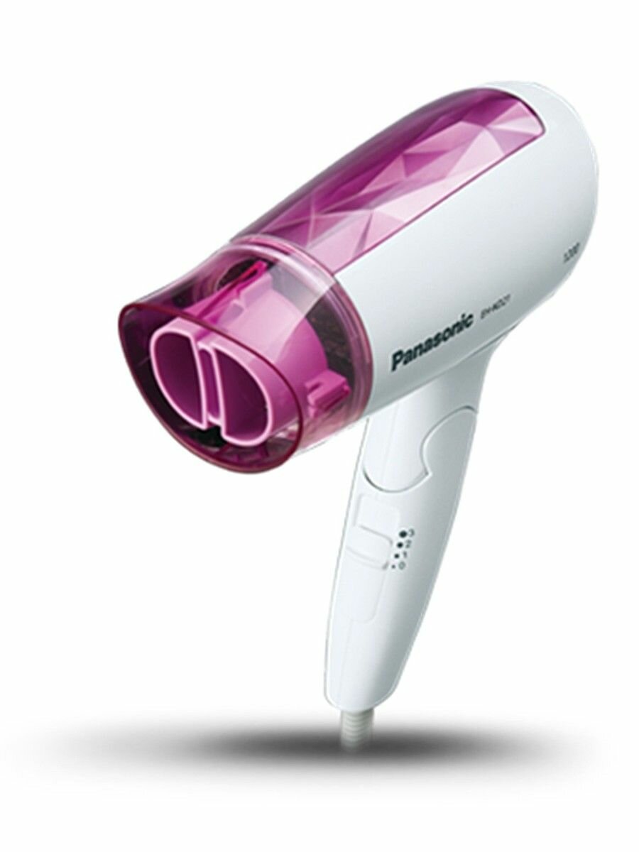 Panasonic Фен EH-ND21-P615, 3 режима, складной, розовый (вилка РФ)