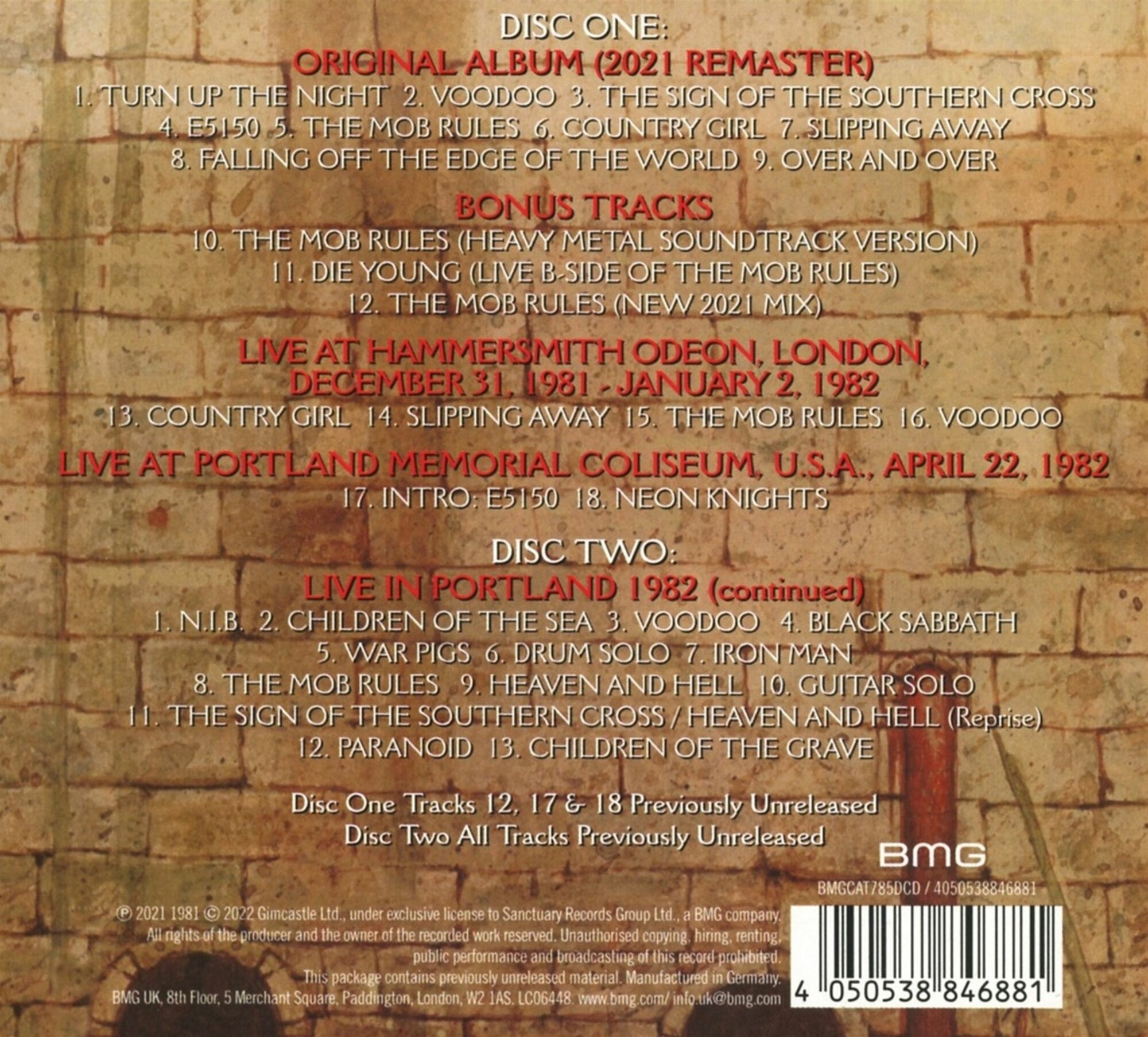 Компакт-диск Black Sabbath - Mob Rules (2 CD) (2 CD) — фото 1