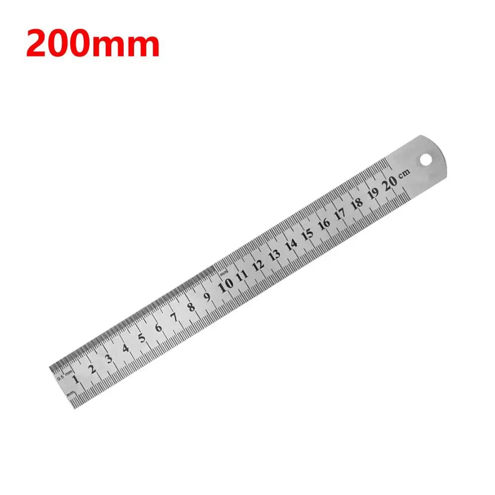 Линейка металлическая 200mm из нержавеющей стали