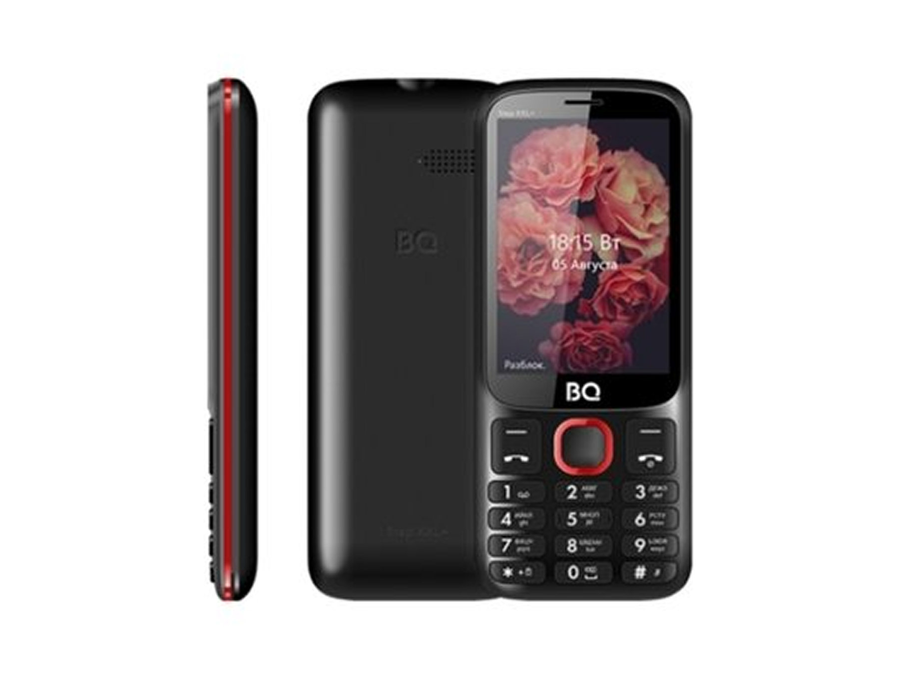 Мобильный телефон BQ 3590 Step XXL+ Black-Red, черный/красный
