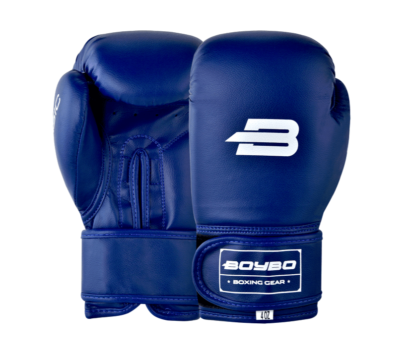 Перчатки боксерские BoyBo Basic BBG100 синие (14oz)