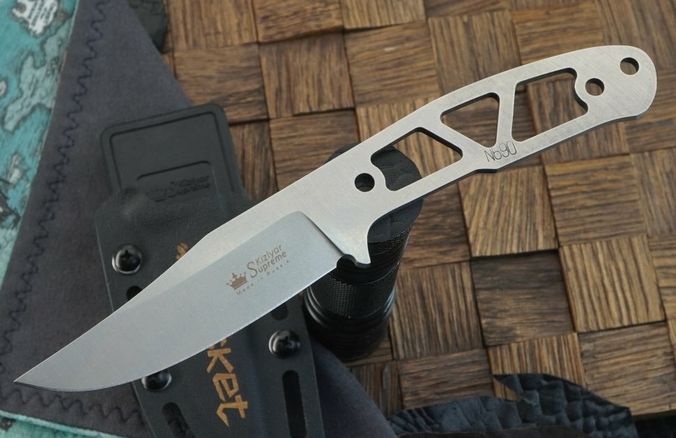Скелетный нож Kizlyar Supreme Asket, сталь Bohler N690, SW