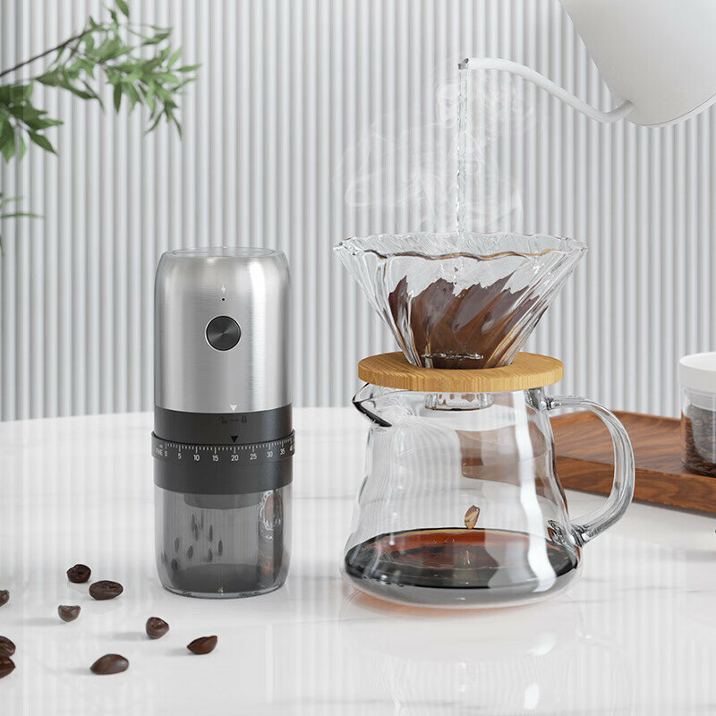 CLITON Electric Coffee Grinder, Portable Manual Coffee Grinder, Automatic Coffee Bean Grinder