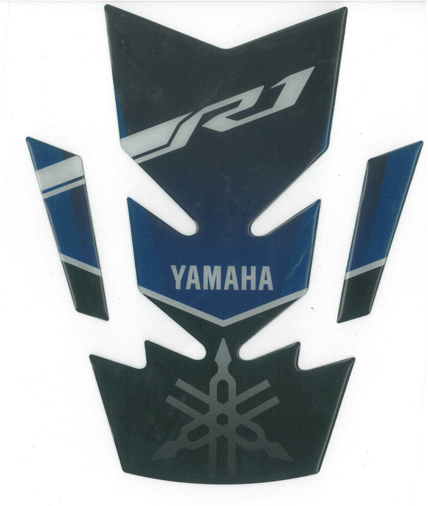 Наклейка Yamaha YZF-R1 Сине-Черная