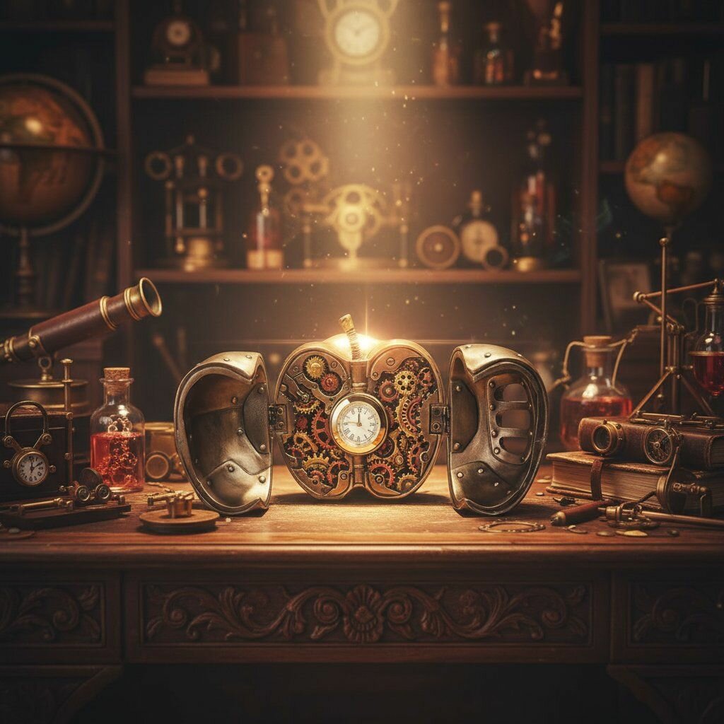 Часы настольные в стиле Стимпанк Яблоко A2159467