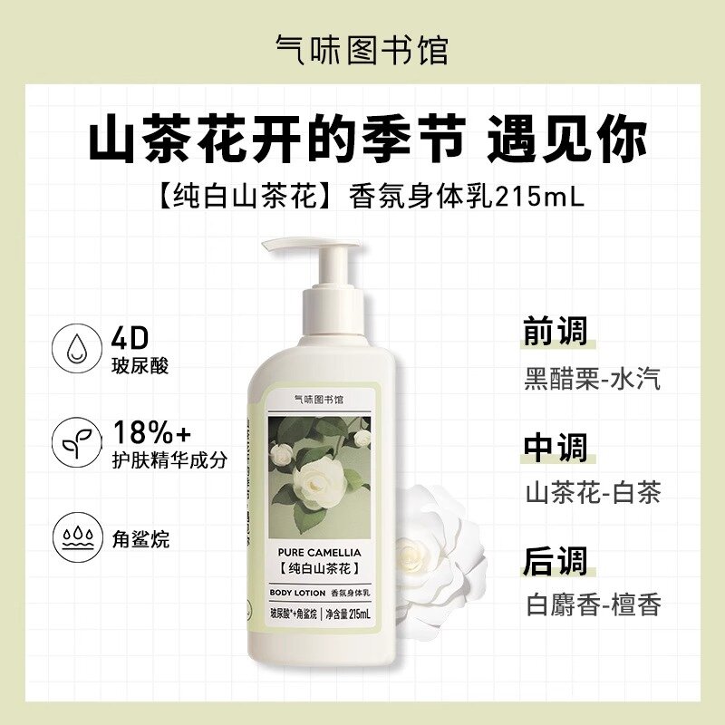 Лосьон для тела унисекс SCENT LIBRARY White Shirt, 215ml, освежающий, ароматизированный