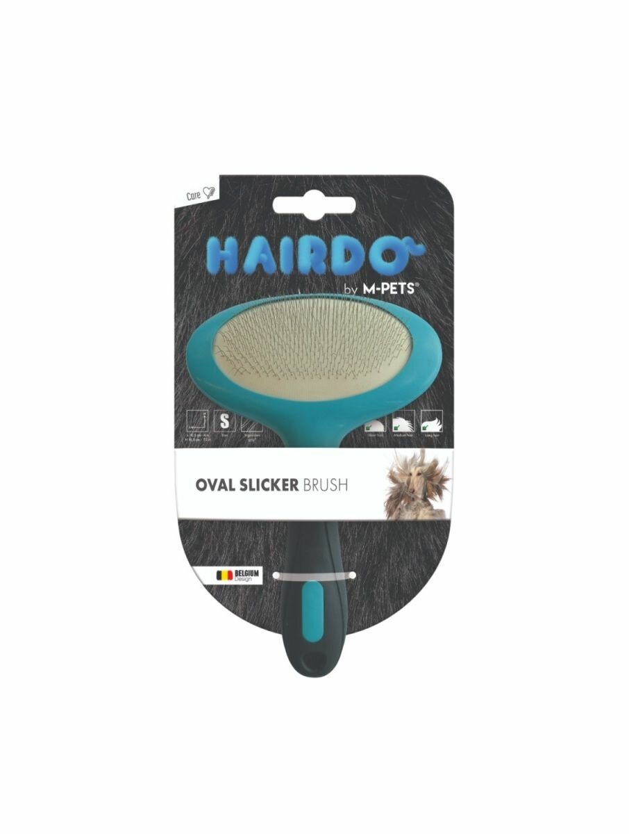 M-PETS Щетка-сликер пуходерка овальная S 10,5 x 18,5 см Расчёска