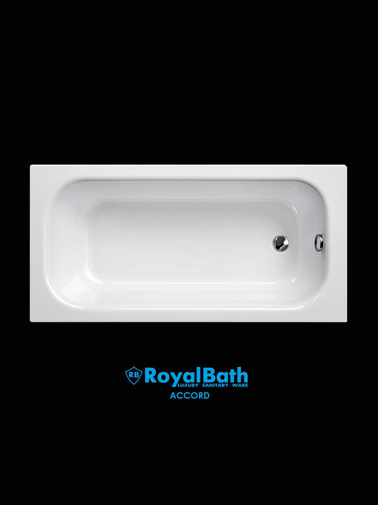 Акриловая ванна Royal Bath ACCORD универсальная акрил 180Х90Х64