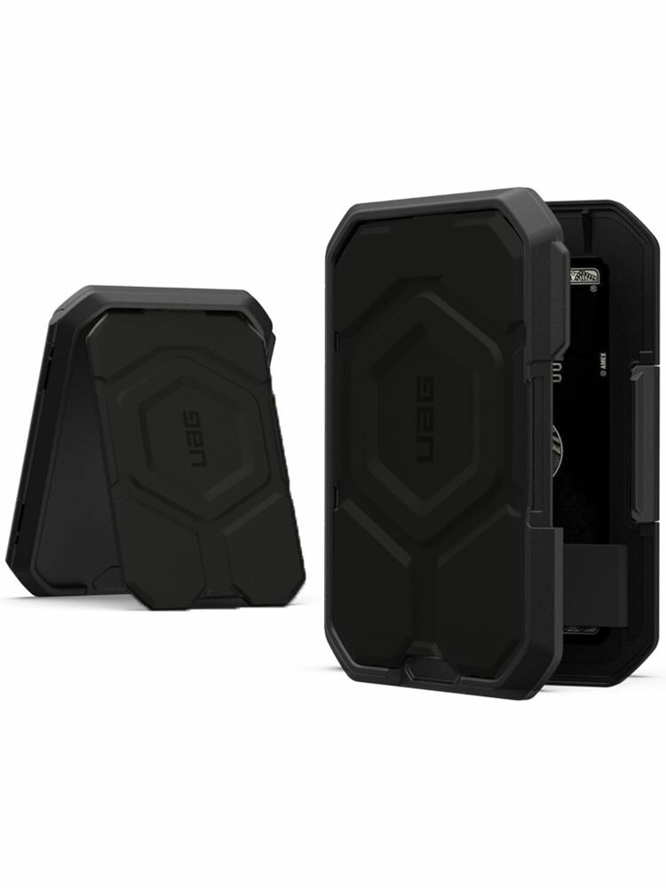 Жесткий магнитный кошелек UAG со съемным держателем для карт с 3 слотами и регулируемым металлическим креплением MIL-STD RFID lock, подходит для Samsung Galaxy S25 / S24 / S23 / S22