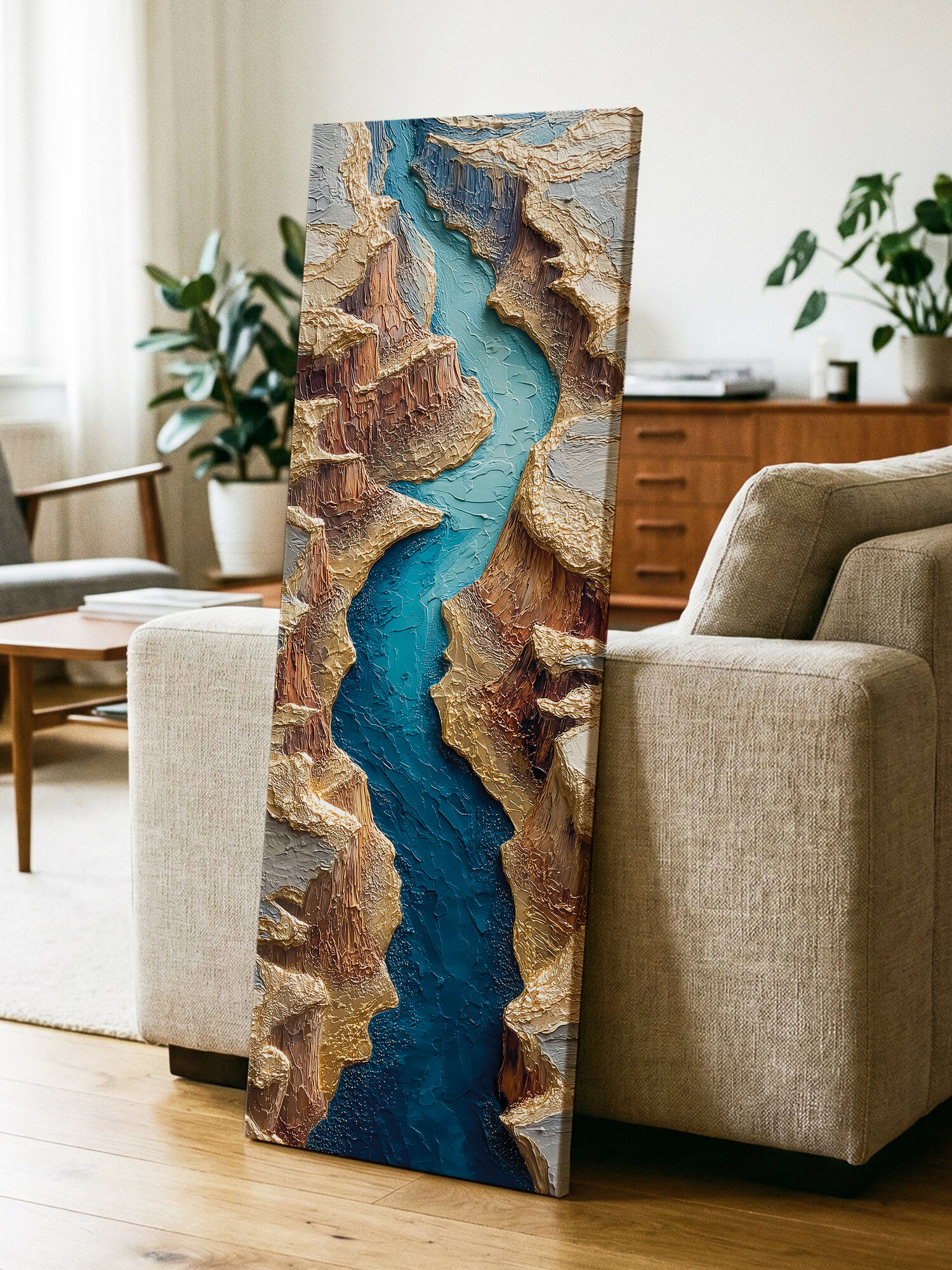 Картина Postermarket "Каньон" на холсте с подрамником 45 х 115 см