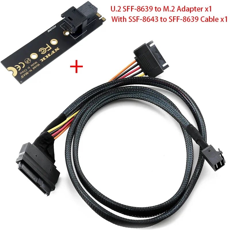 FOVORE Адаптер U.2 SFF 8639 к M.2 With Cable