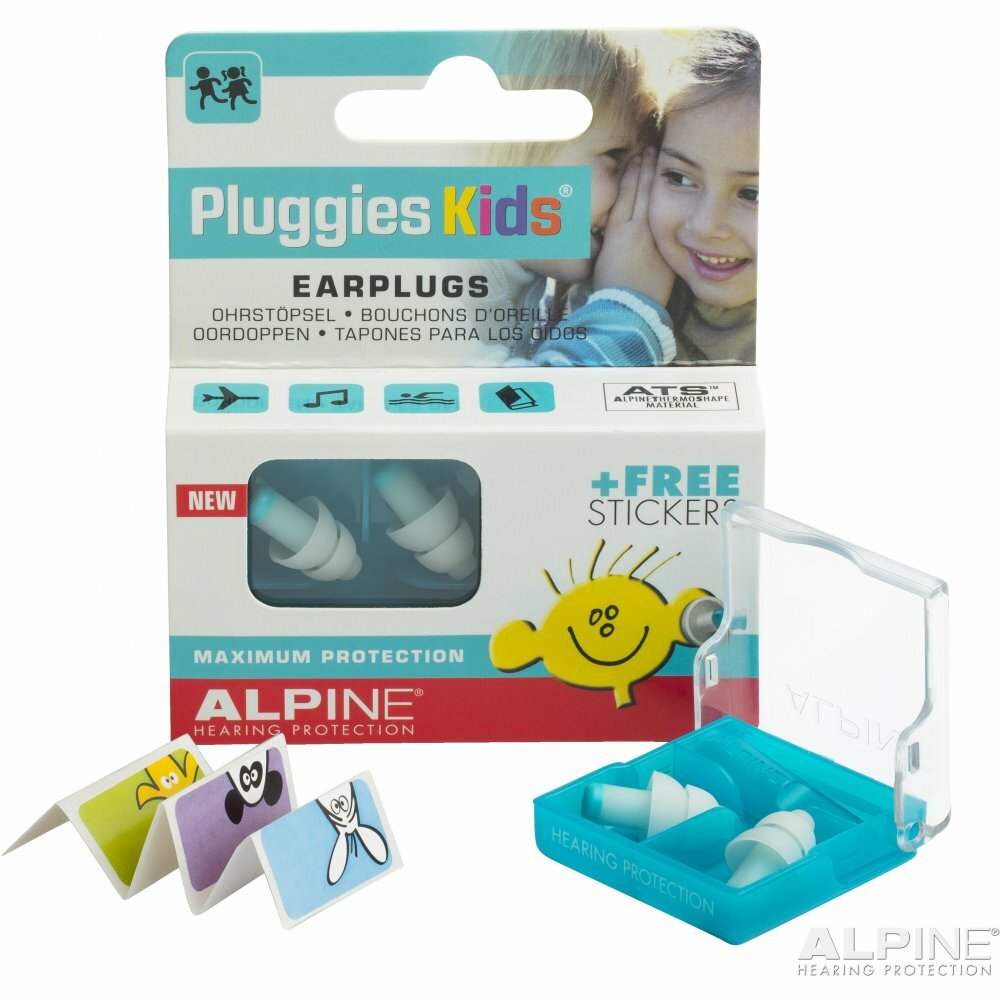 Беруши детские Alpine Pluggies, многоразовые, шумоподавление 25дБ