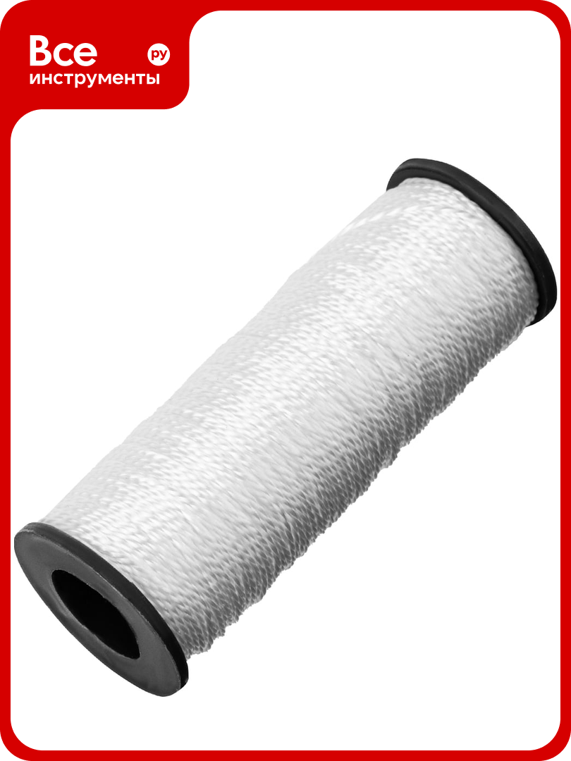 Крученый капроновый шнур СИБРТЕХ 1.5 мм, 100 м катушка, 45 кгс, Россия 93963