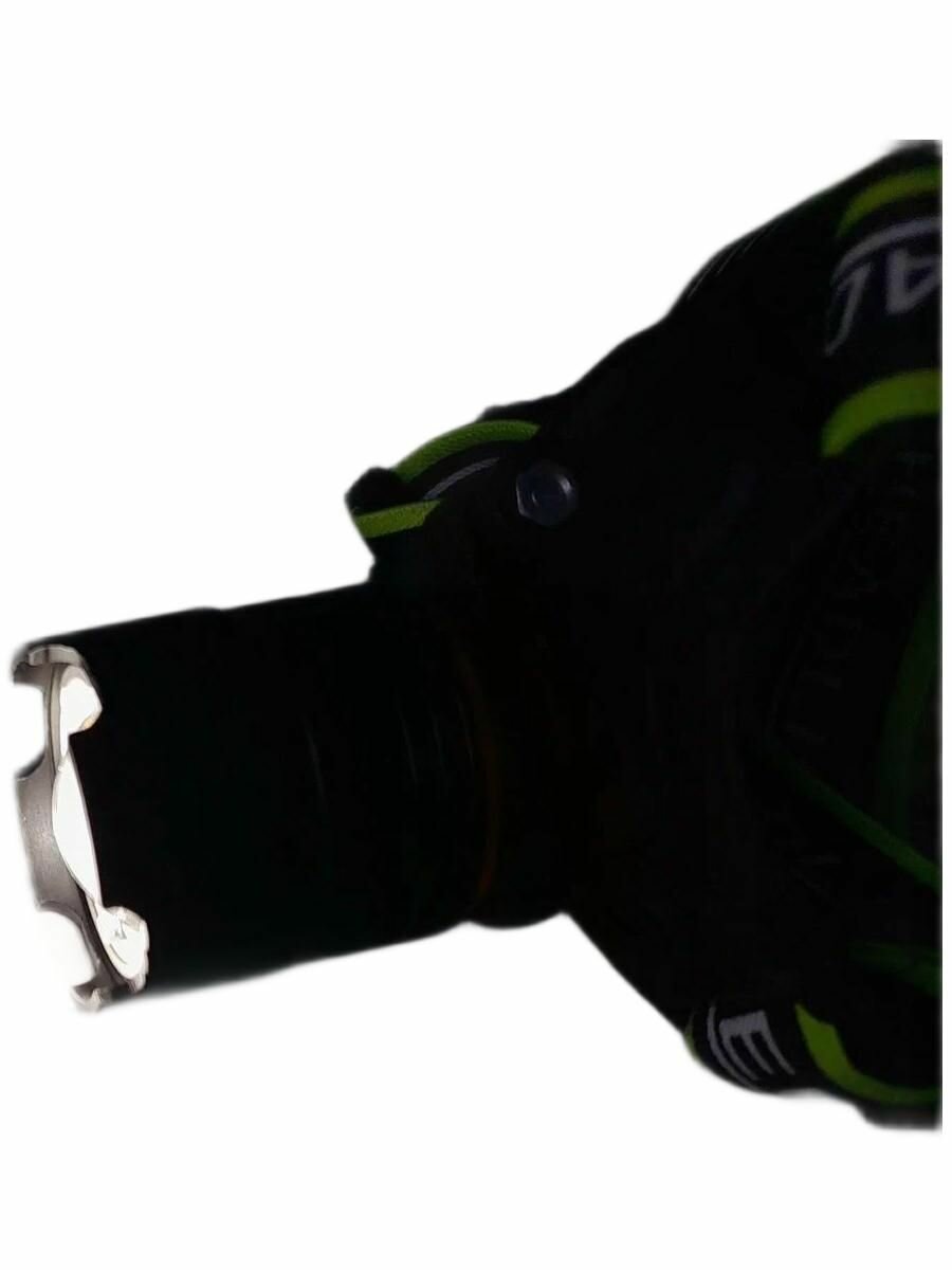 Налобный фонарь Head Lamp multi-purpose, металл, пластик, LED, IP65, 14W, 550 м, чёрный — фото 1