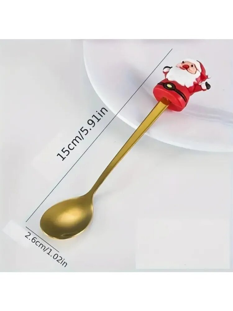 Самостабилизирующаяся ложка 1 предм. золотой, красный