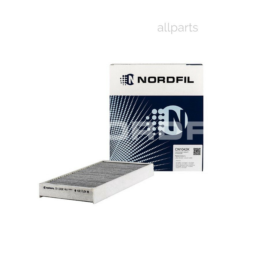 NORDFIL CN1042K Фильтр салона угольный Volvo S60 II V60 Cross Country S80 II V70 II XC60 XC70 II