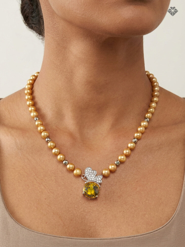 Бусы, жемчуг культивированный