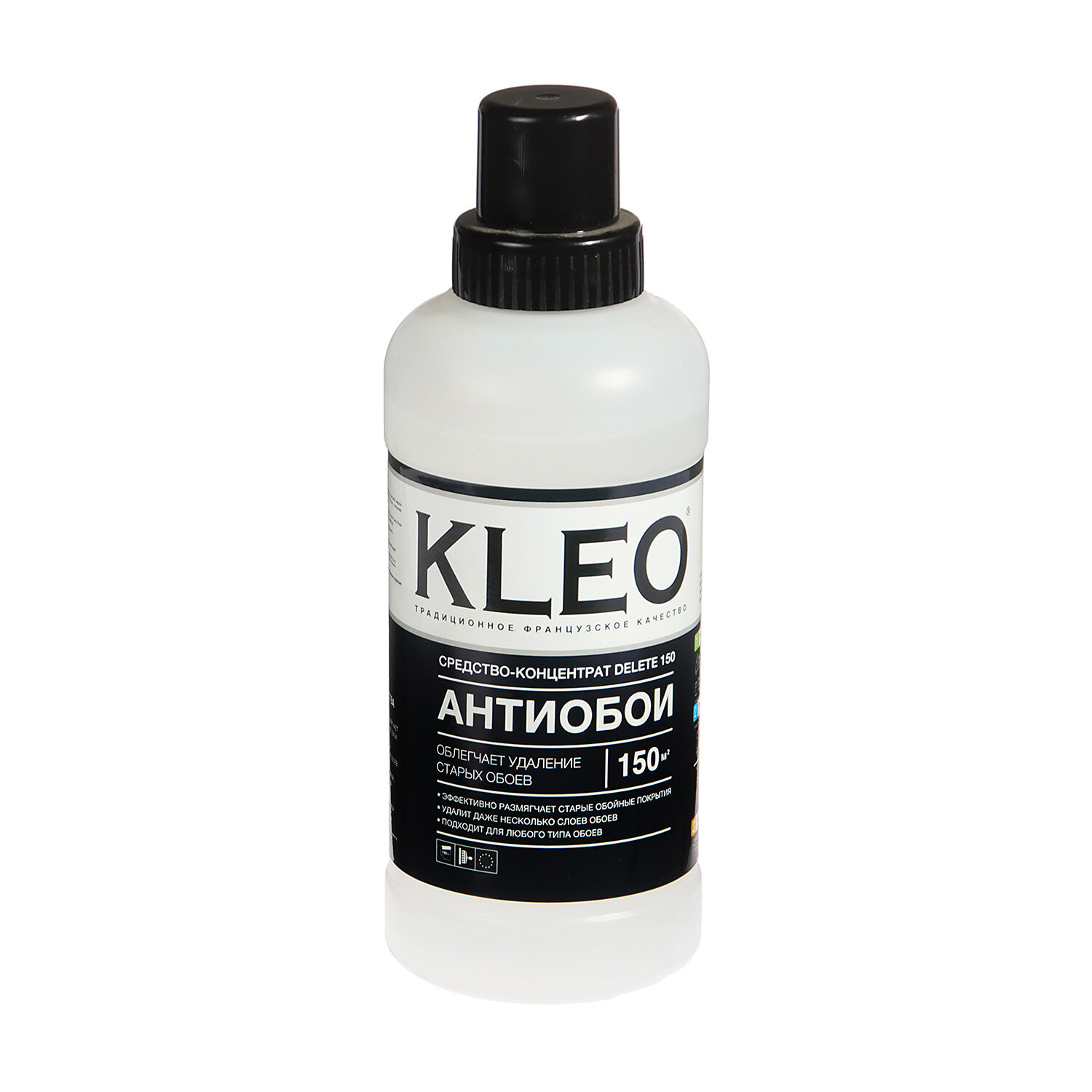 Средство для снятия обоев KLEO концентрат, объем 500 мл, расход до 125 м2 (DELETE 150)
