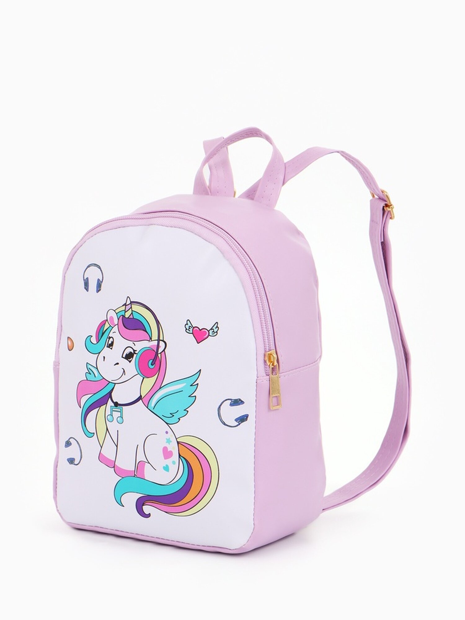 Рюкзак Выбражулька "Единорог", для девочек, искусственная кожа, сиреневый