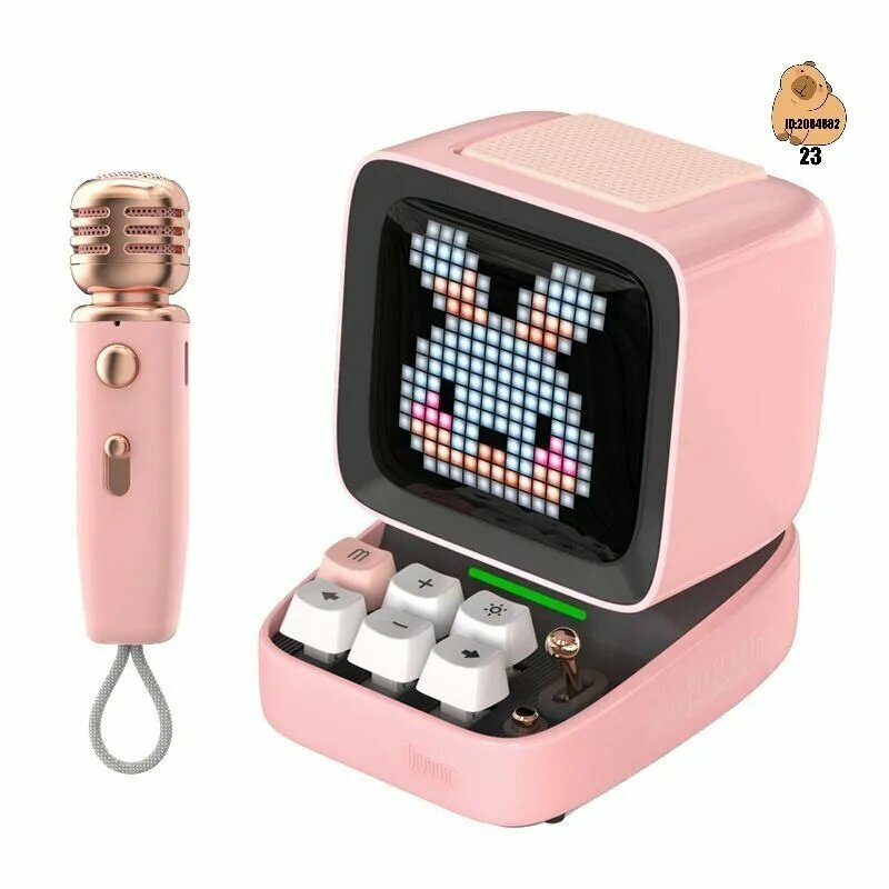 Эксклюзивный пиксельный ретродинамик Divoom DitooMic с опцией караоке и микрофоном