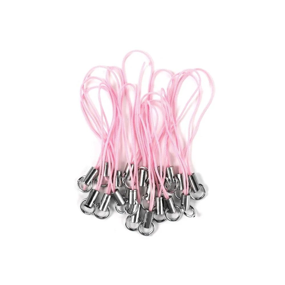 Шнурок для флешки, брелков, микс с кольцом 20 шт