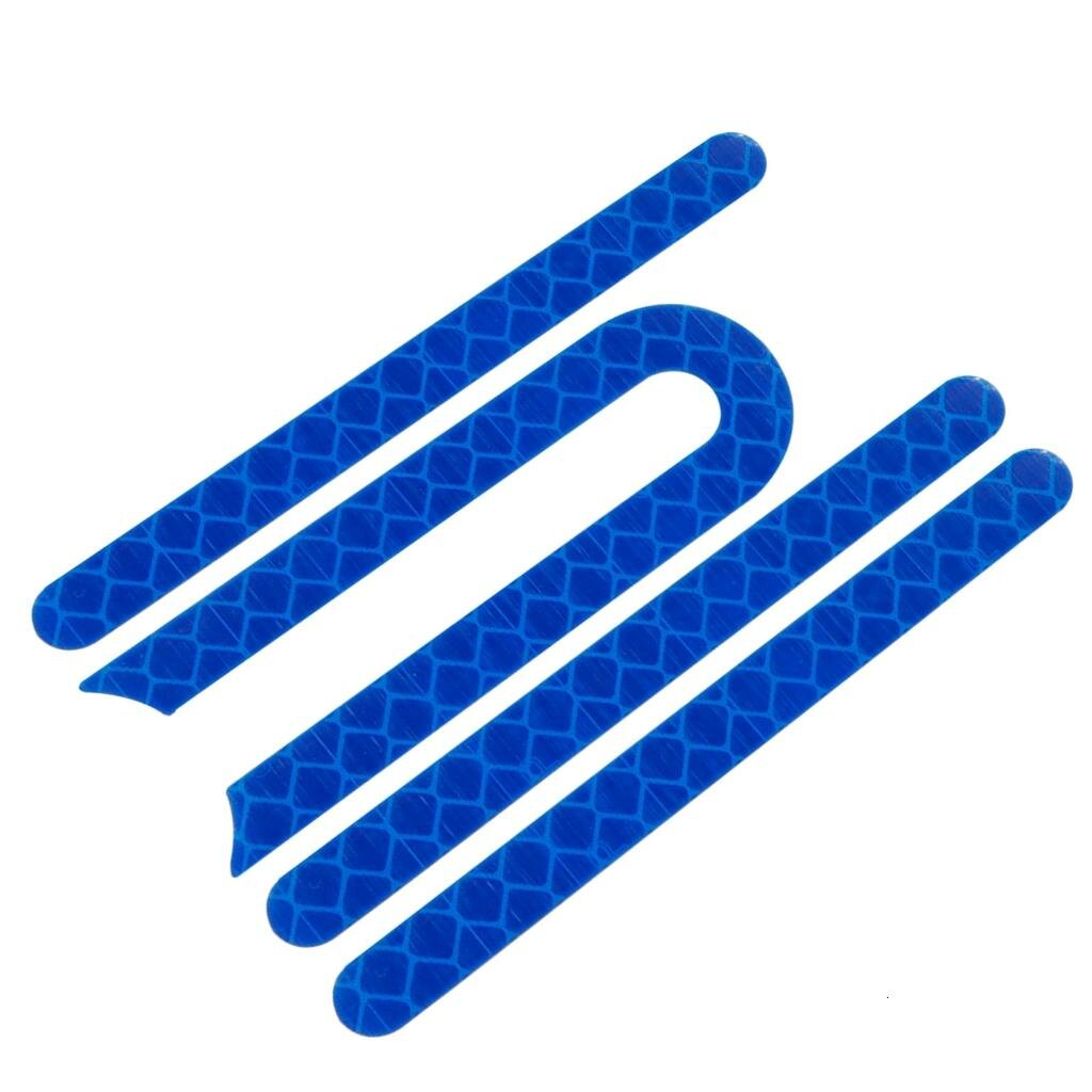 Водонепроницаемые светоотражающие наклейки для самокатов, Синий