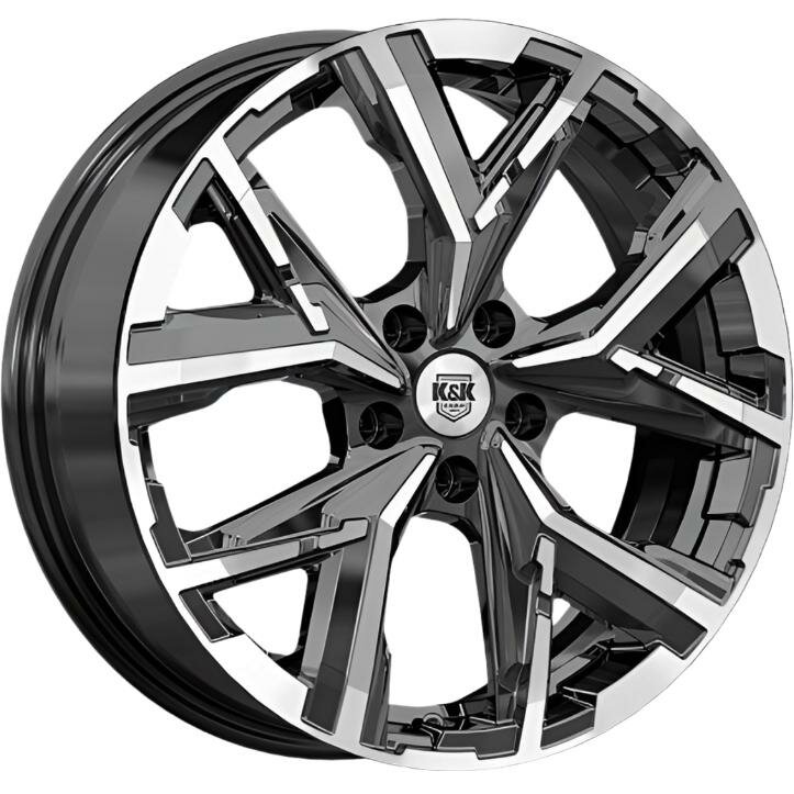 Колесный диск K&K Айона 6.5x18 5*114.3 ET38 DIA67.1 Алмаз черный