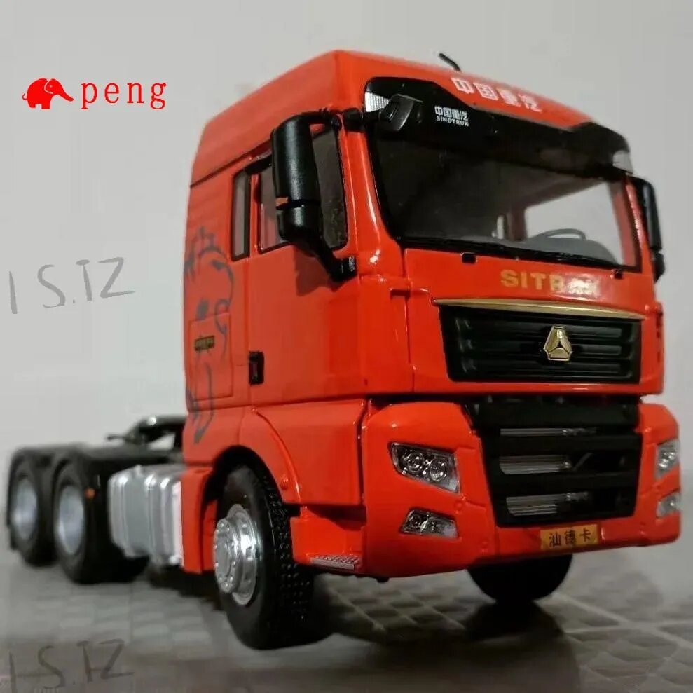 Сборная модель автомобиля SINOTRUK SITRAK C7H 1:36. Белый грузовик для сборки. Автомобили — фото 1