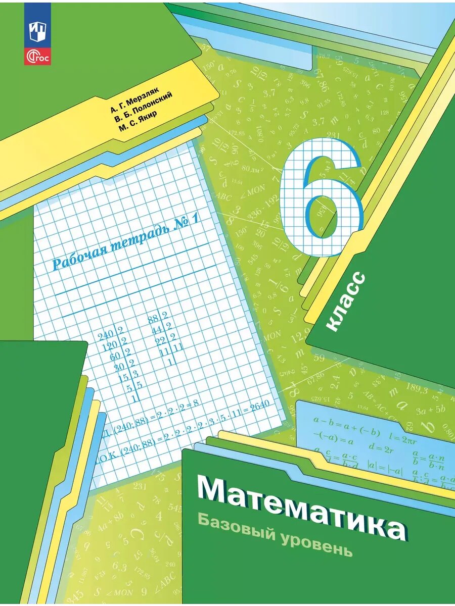 Математика. 6 класс. Базовый уровень. Рабочая тетрадь № 1
