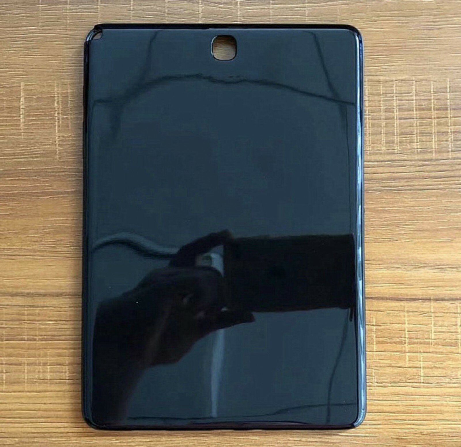 Чехол панель-накладка MyPads для Samsung Galaxy Tab A 9.7 SM-T555/T550 ультра-тонкий силиконовый черный