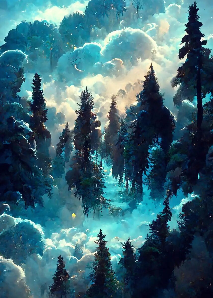 Алмазная живопись QIZITENG Аврора 30x40 см 40x50cm, KEP-18U