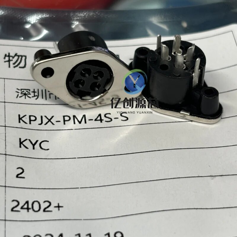Розетка круглая KPJX-PM-4S-S, 1 шт.