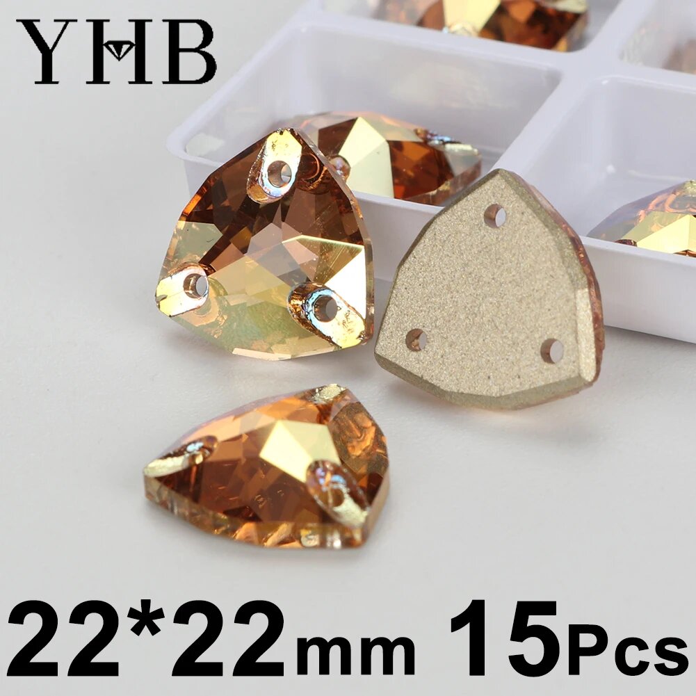 Стразы YHB Fat Triangle 22mm