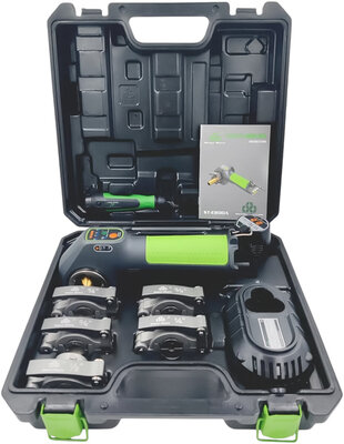 Вальцовка Super Stars ST-E800A, гидравлический, с кейсом, насадками, аккумулятором и зарядником