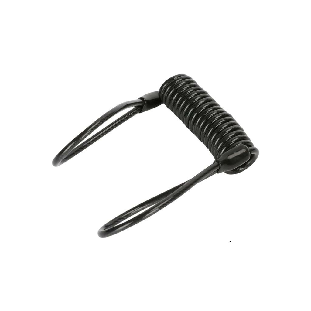 Дисковый замок для мотоцикла, Замок веревка черный