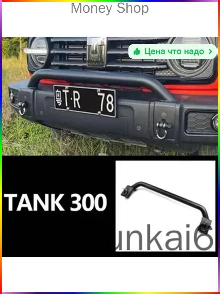 Защита внешних частей автомобиля Tank 300, передний бампер, 1 шт.