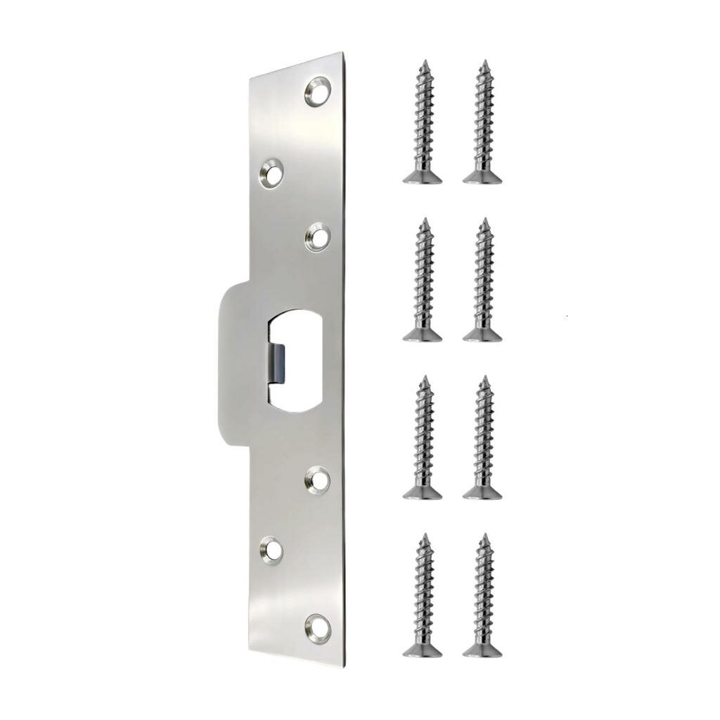 Удлиненная металлическая пластина для крепления двери, Серебро
