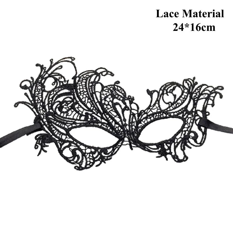 Женская кружевная маска Style B Lace-C черная