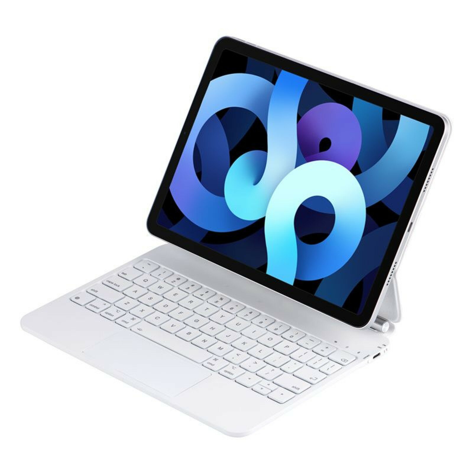 Чехол Magic Keyboard MyPads для Apple iPad Pro 11' 2022/2021/2020 с русской гравировкой
