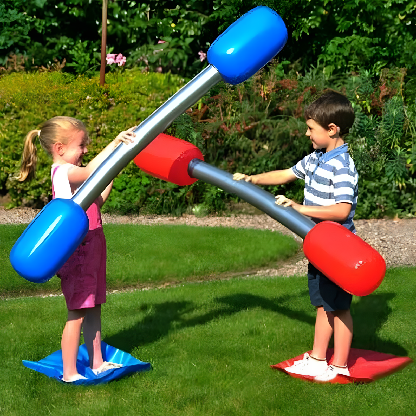 Интерактивная палка, надувная, для игр, ПВХ, цвет красный, синий